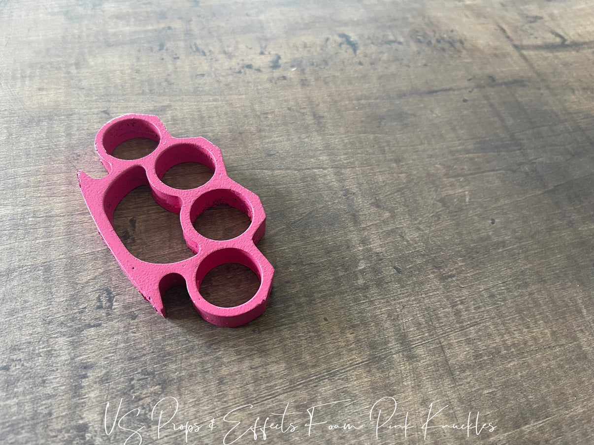 Foam Rubber Pink Knuckles – US Props & Effects